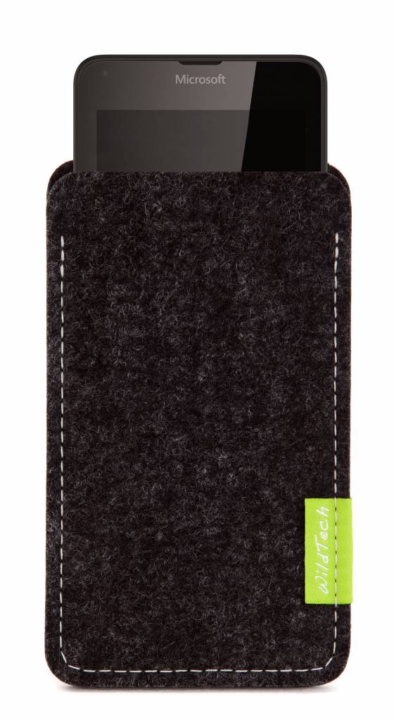 Microsoft Lumia sleeve / case / cover of Merino wool felt - Anthracite ...