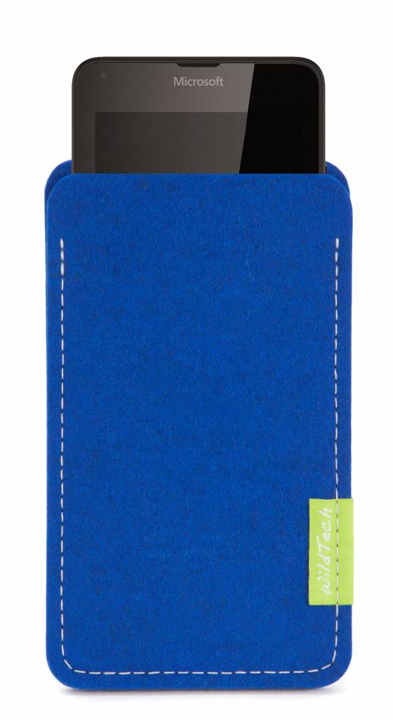 Microsoft Lumia Sleeve / Case / Cover of merino wool felt - Azure ...