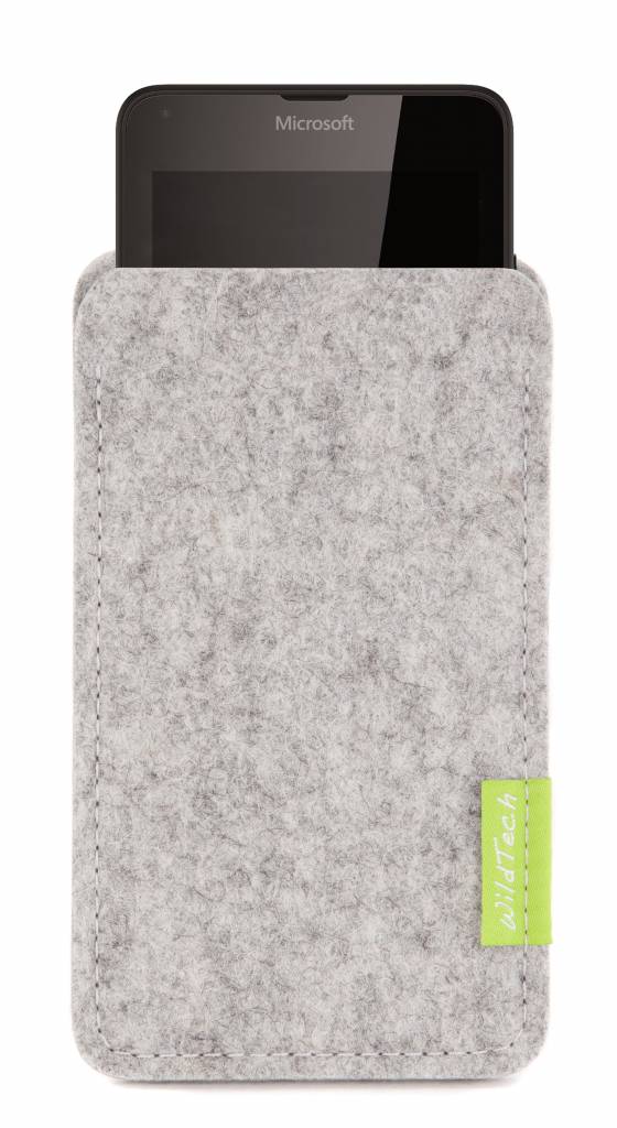 Microsoft Lumia Sleeve / Case / Cover of merino wool felt - Light-Grey ...