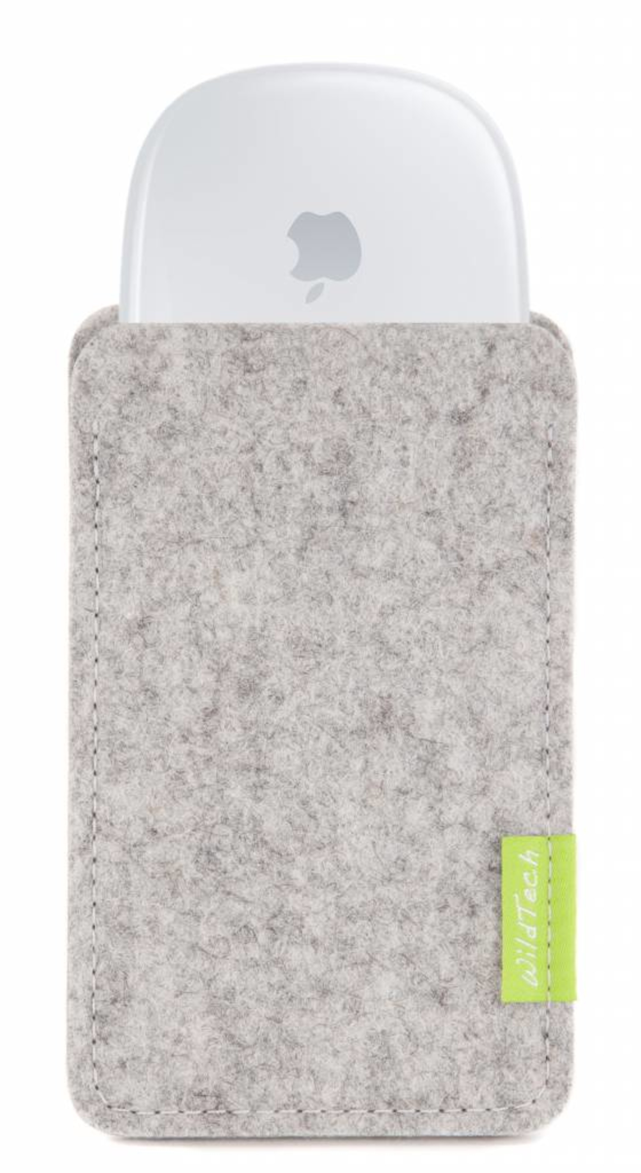 Apple Magic Mouse 2 & 1 sleeve / case / cover of wool felt - light-grey ...