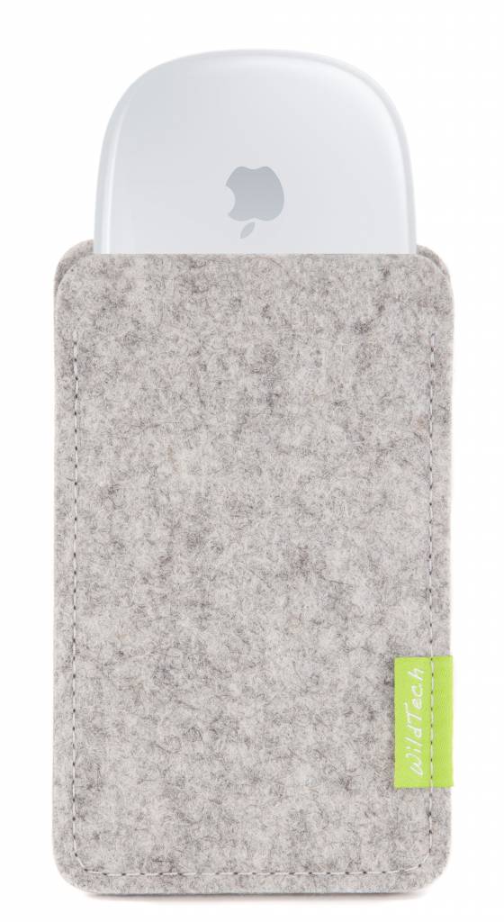 Apple Magic Mouse 2 & 1 sleeve / case / cover of wool felt - light-grey ...