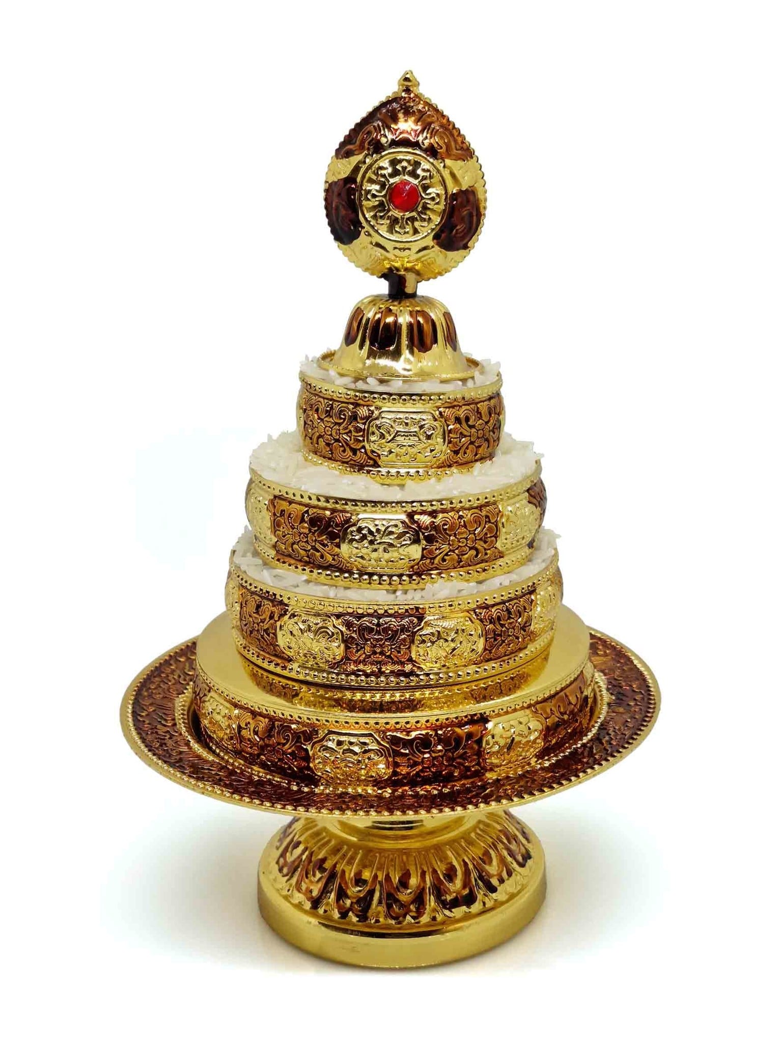 Mandala d'offrande six pièces - tibet-markets.ch