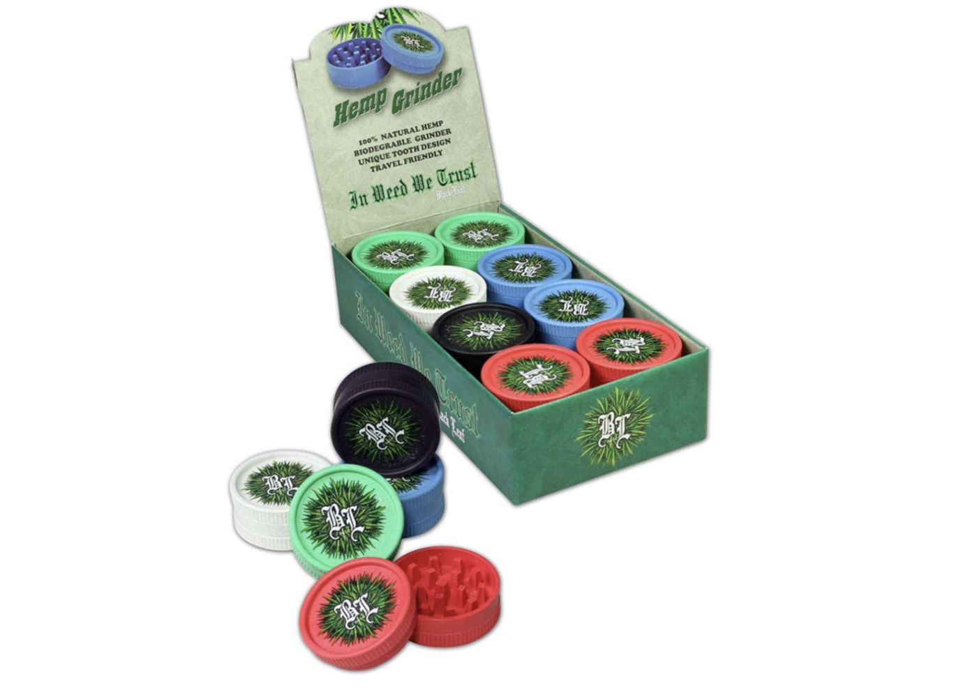 Black Leaf Grinder 2 teilig BIO - Sputnick Growshop