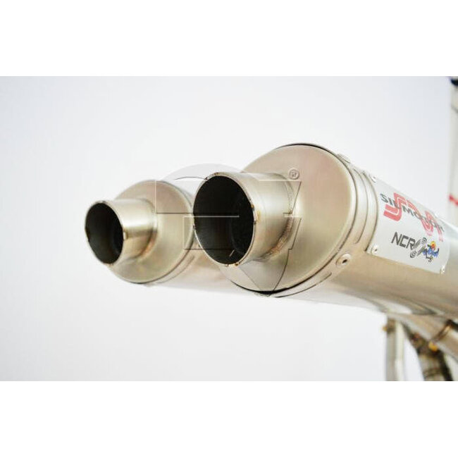 Sil Motor 2-2 complete system oval d=60 Titanium/stainless steel Ducati ...