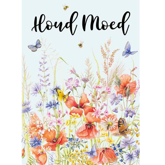 Wenskaart Houd Moed - Janneke Brinkman - KunstZinnig Kado- en Woonwinkel