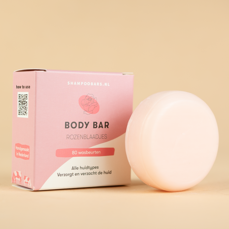 Body Bar Rozenblaadjes - Shampoo Bars - KunstZinnig Kado- en Woonwinkel