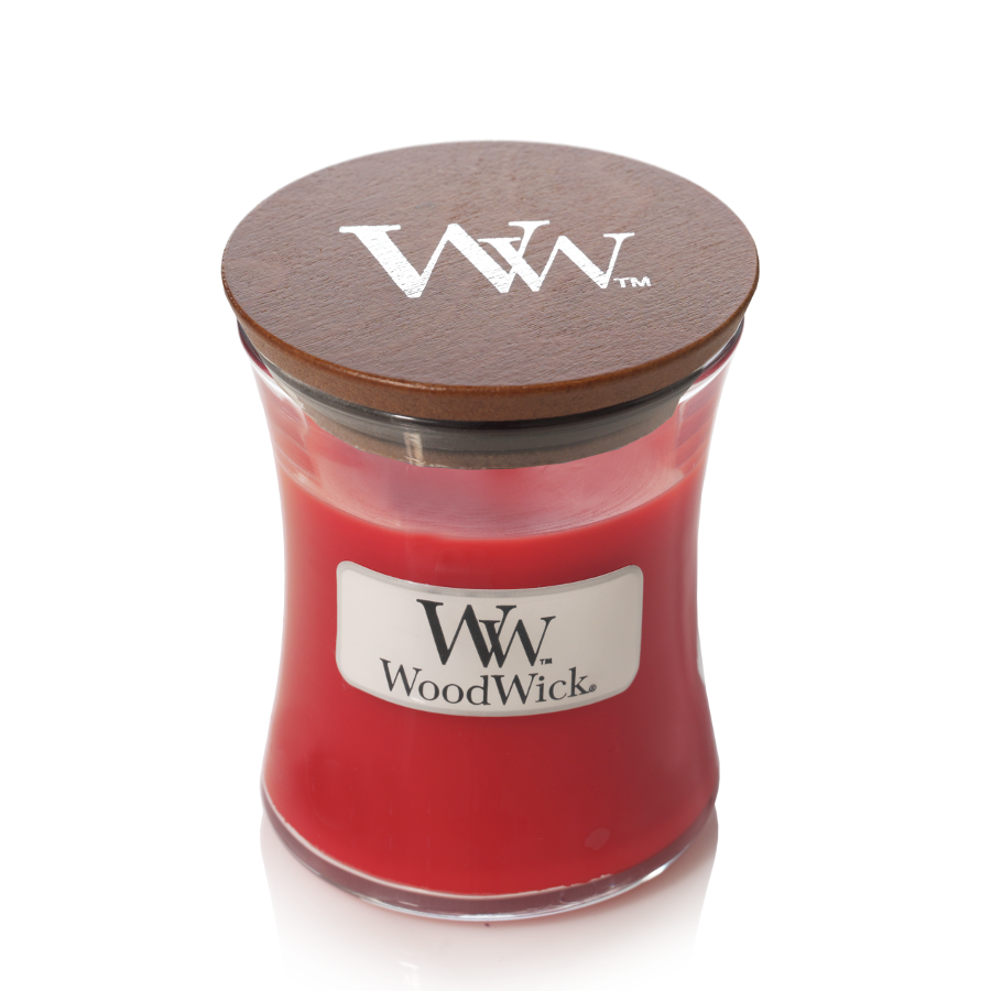 Kaars WoodWick "Crimson Berries" mini - WoodWick - KunstZinnig Kado- en ...