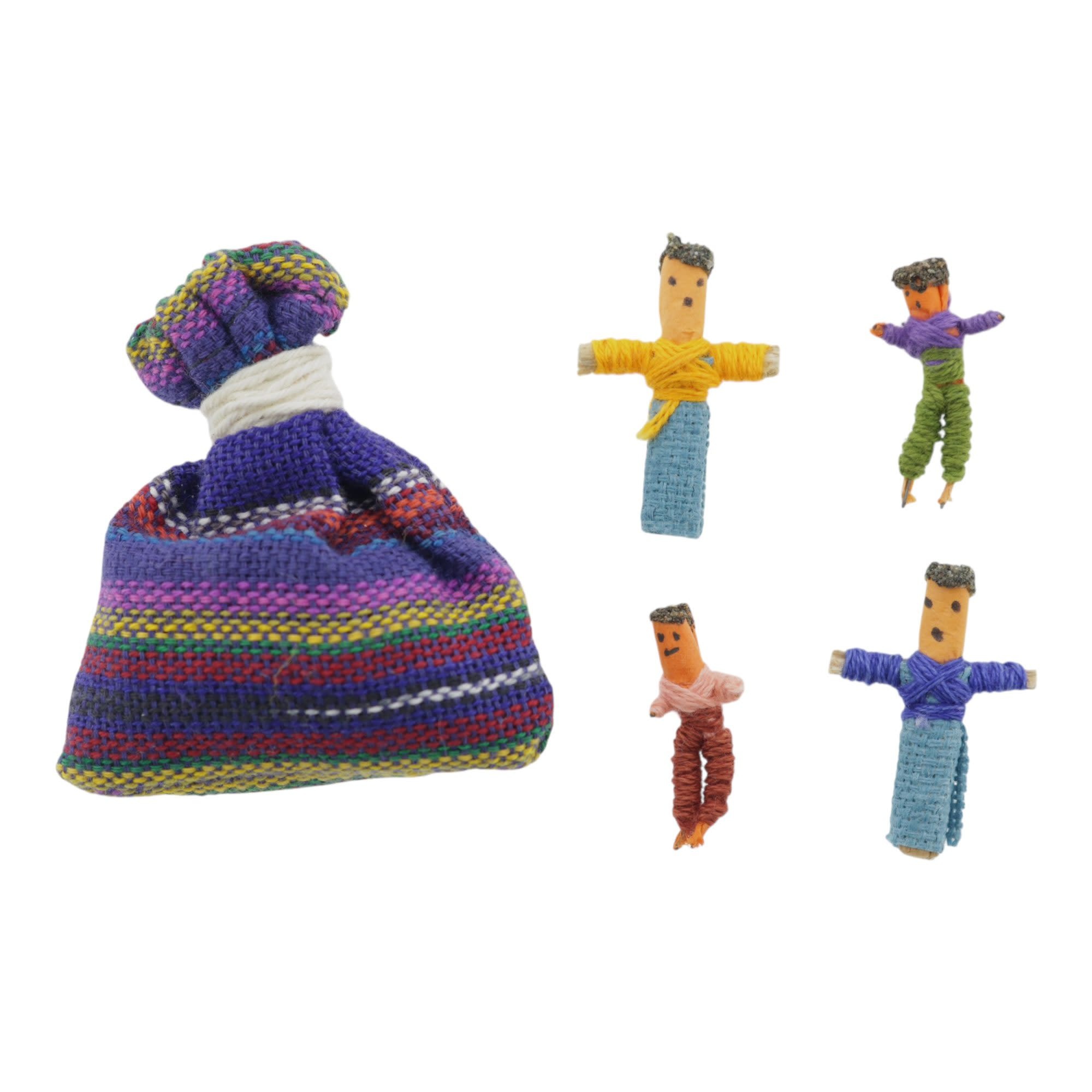 Zorgenpoppetjes (4 in een zakje) - KunstZinnig Kado- en Woonwinkel