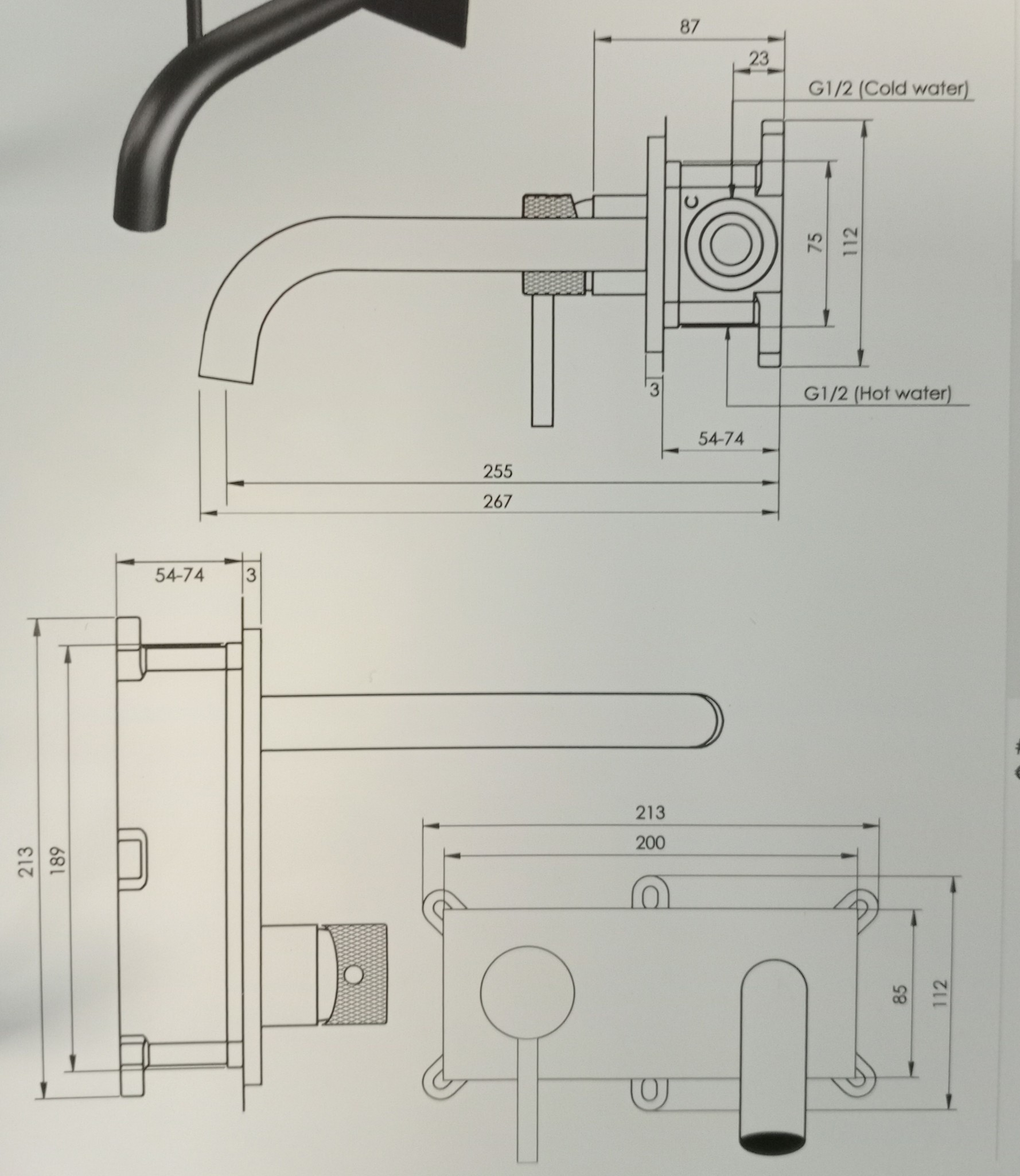 Brauer Carving inbouw mengkraan Model A1 en A2 - Tegelmarkt Almelo