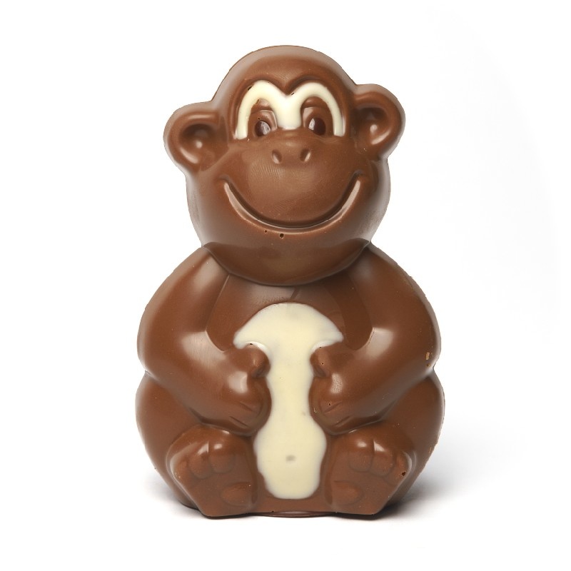 Monkey chocolate figurine (milk chocolate) 100 Grs - The Belgian ...