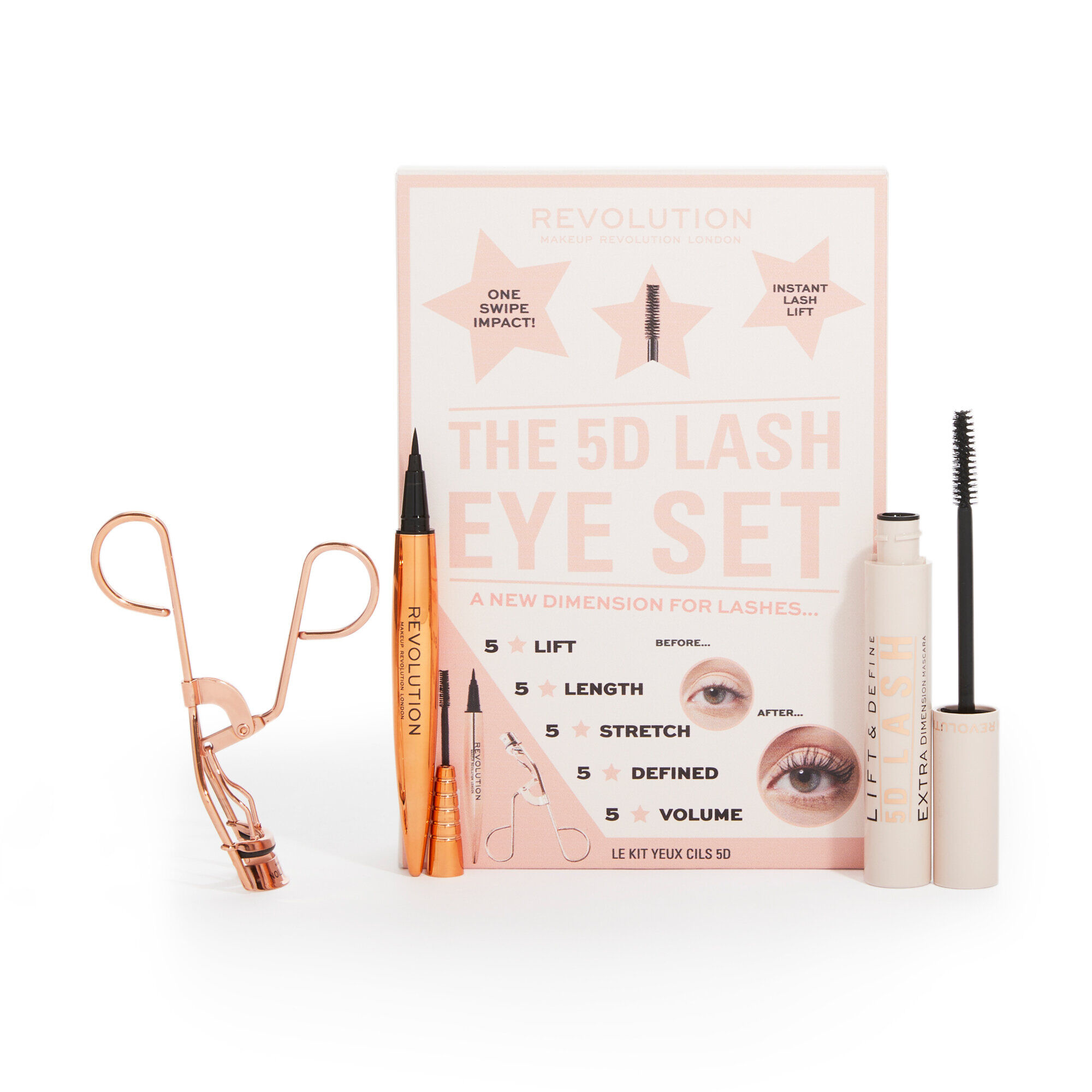 Makeup Revolution 5D Lash Eye Gift Set - Cadeauset - Make-Up Musthaves