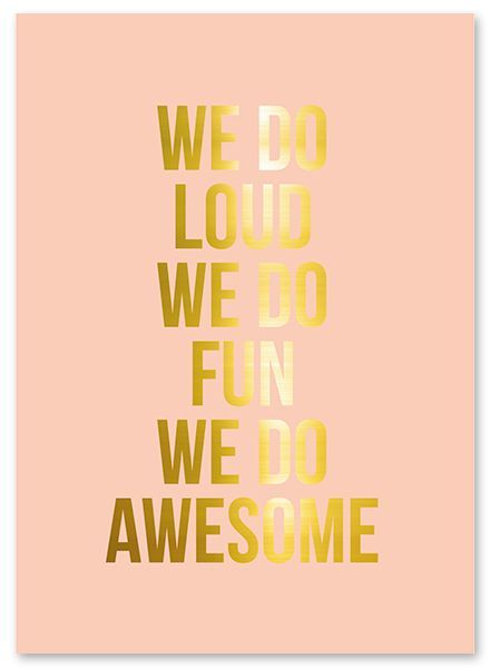 Stationery We Do Loud Poster - Make-Up Musthaves