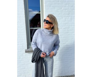 Sierra Merino Pull Grey - Laperla Conceptstore