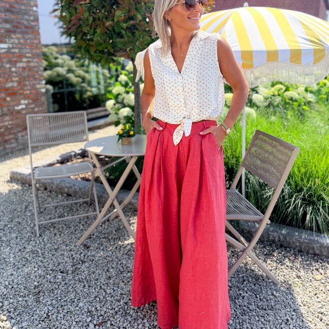 Walk on the beach Pants terracotta - Laperla Conceptstore