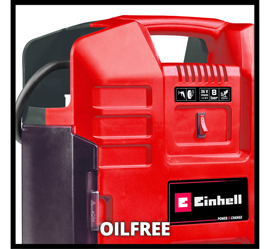 Einhell TE-AC 36/8 Li OF Set Solo Accu Compressor - Einhell