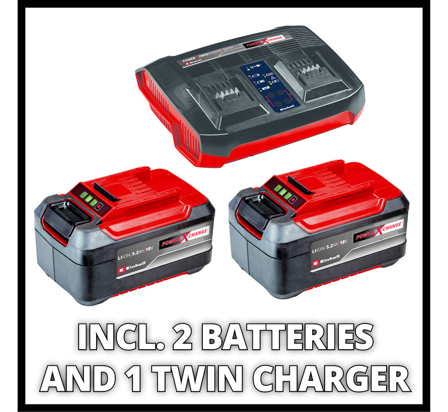 Einhell RASARRO 36/42 Li BL Kit (2x5,2Ah) Accu grasmaaier - Einhell