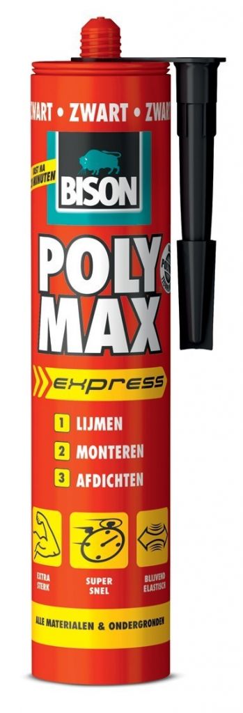 Bison Polymax - Express Zwart | Morgen in huis - HoukemaTools