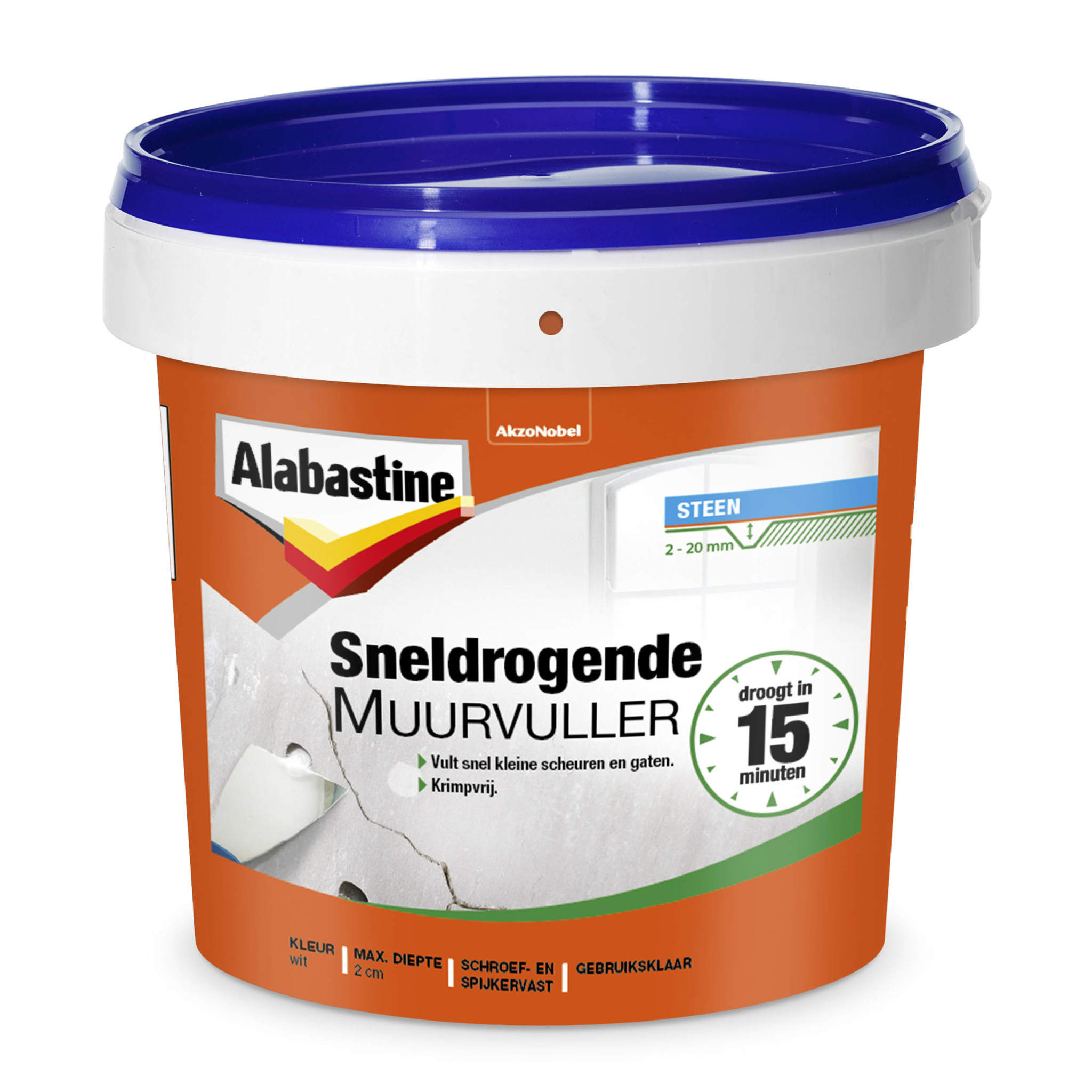 Alabastine Sneldrogende Muurvuller 1KG | Morgen in huis - HoukemaTools