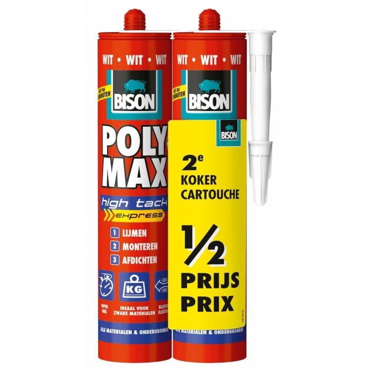 Bison Polymax - High Tack Duo Verpakking - HoukemaTools