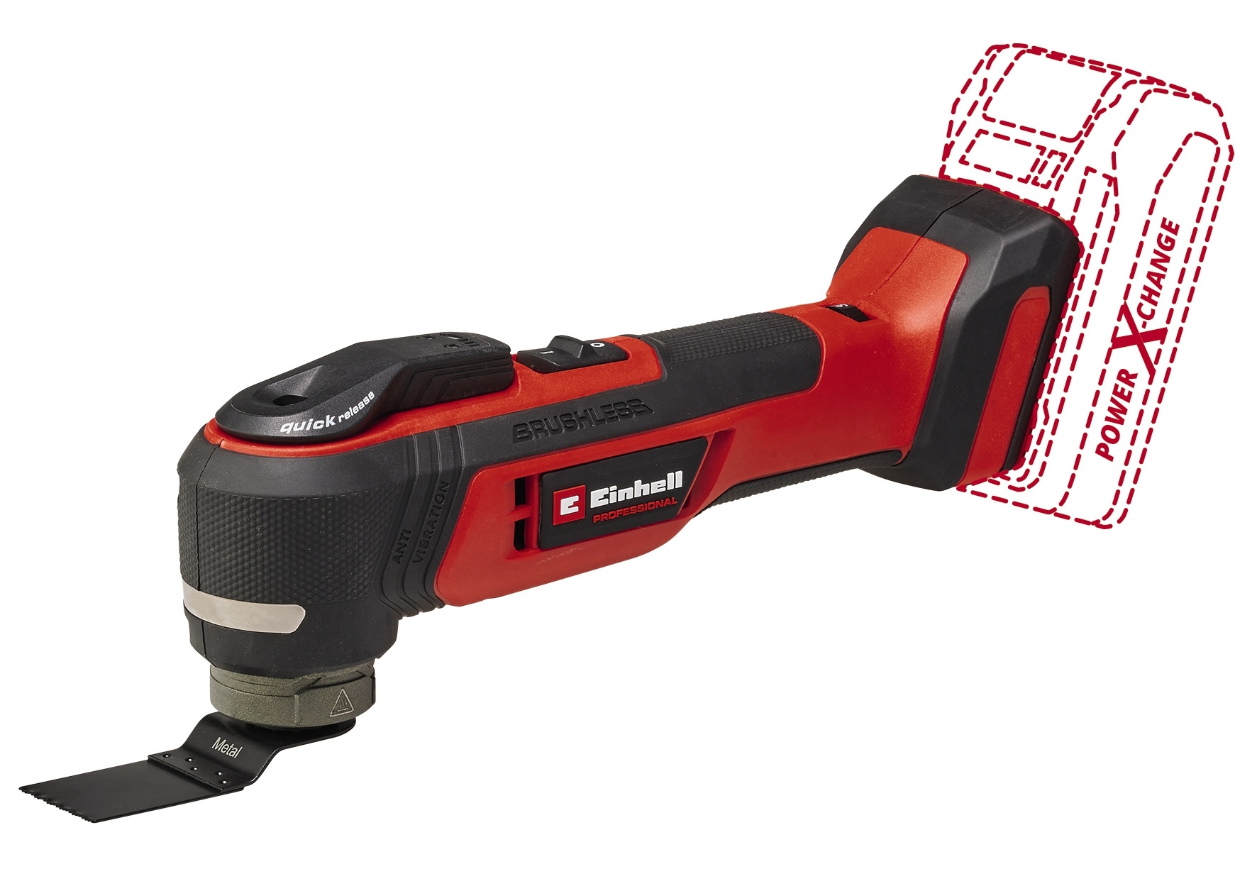 Einhell TP-MG 18 Li BL Solo Professional- Accu Multitool - PXC ...