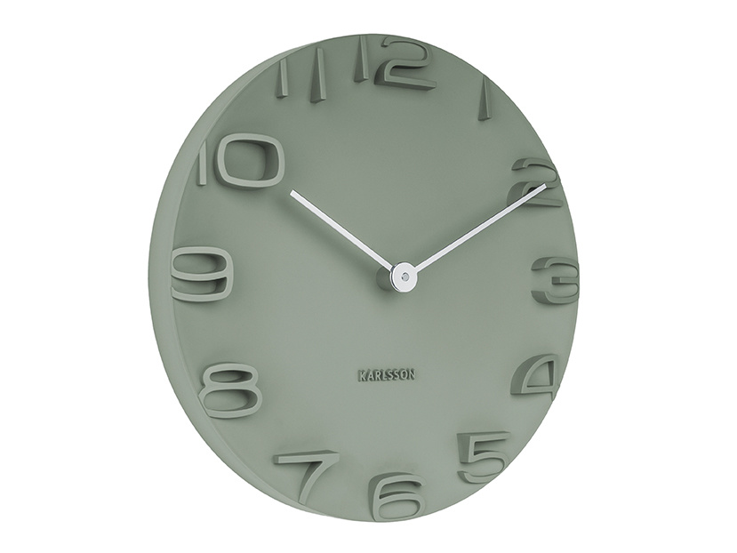 Wandklok On The Edge groen - Gratis thuisbezorgd - De Woon Winkel