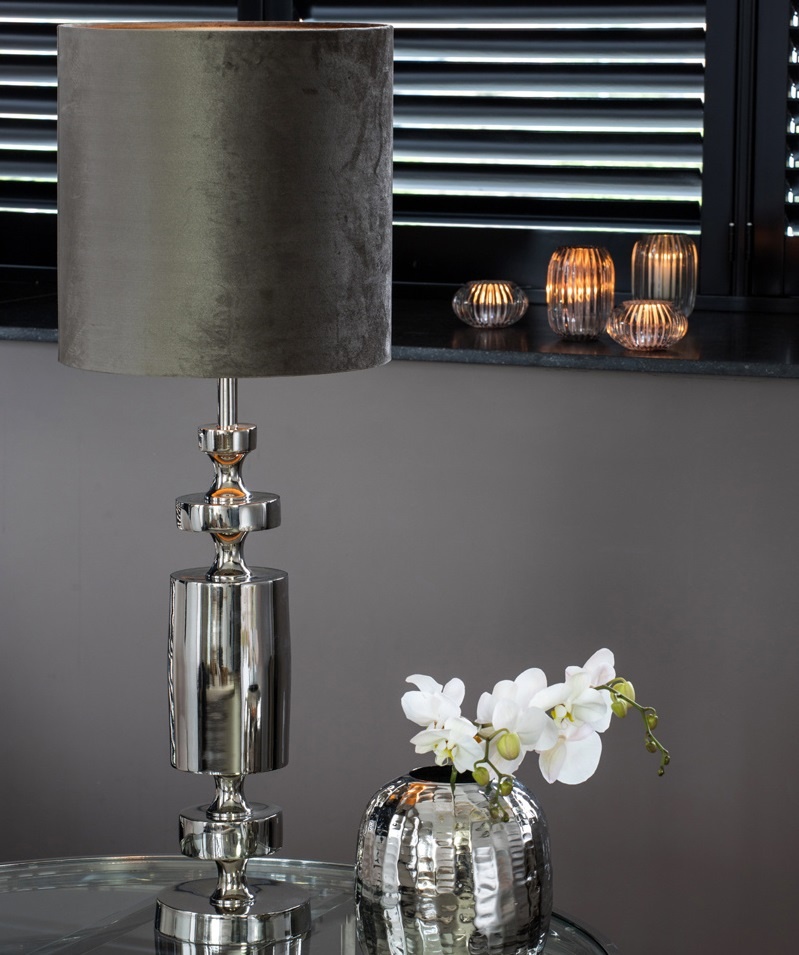 Kap cilinder ZINC taupe - diverse afmetingen - De Woon Winkel