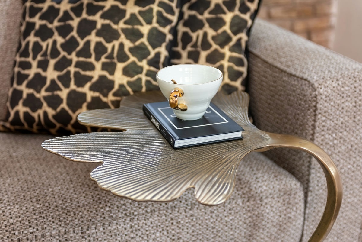 Bijzettafel June geborsteld goud - Gratis thuisbezorgd - De Woon Winkel