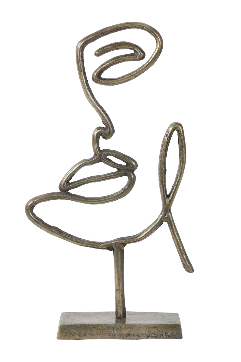 Ornament FACE antiek brons - 2 maten - De Woon Winkel