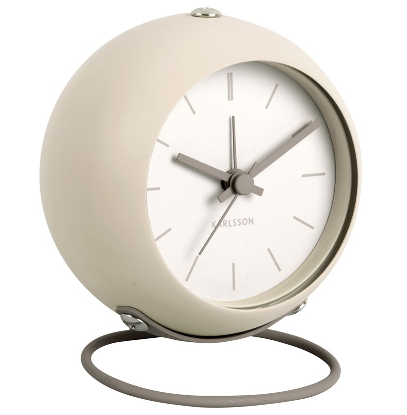 Wekker Nirvana Globe warm grijs - Gratis thuisbezorgd - De Woon Winkel