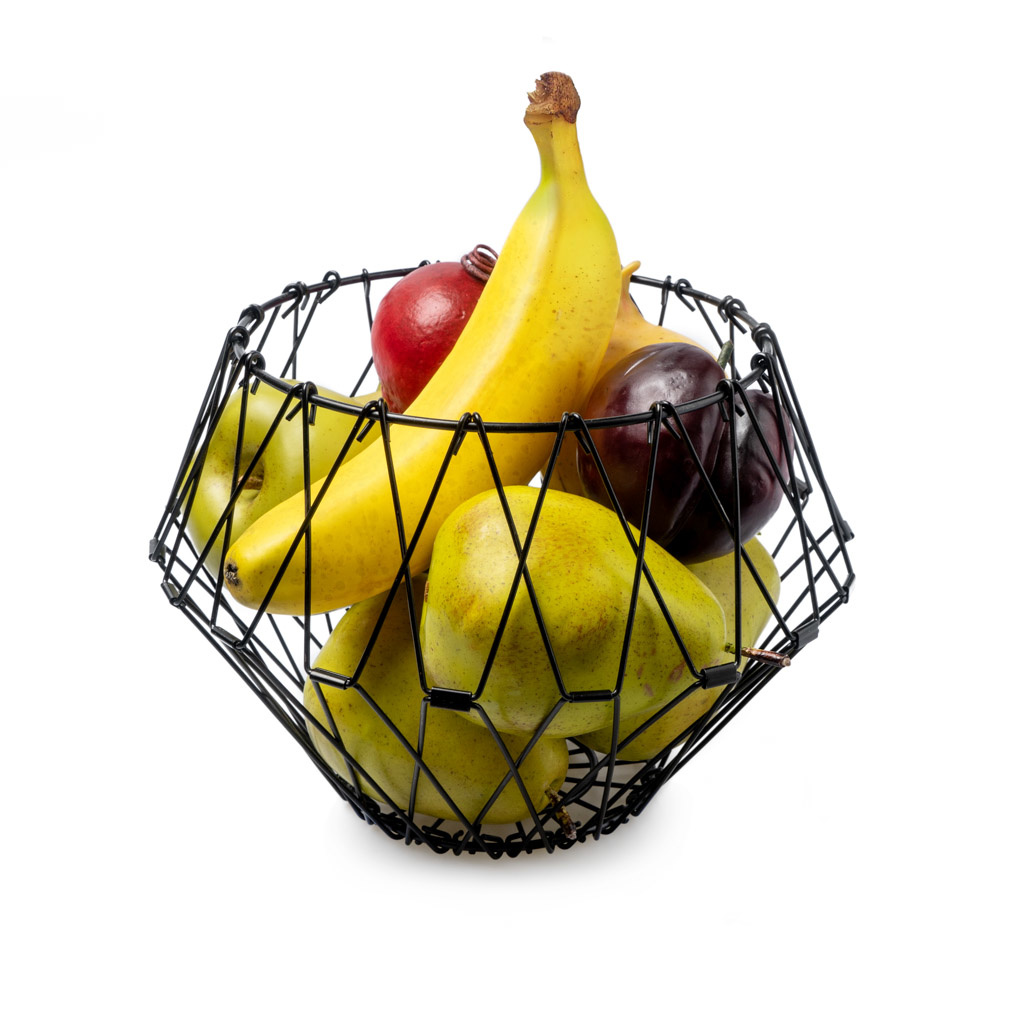 Fruitmand verstelbaar zwart - De Woon Winkel