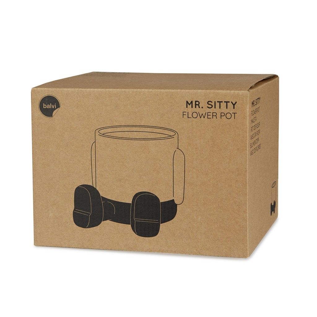 Bloempot mr. Sitty - De Woon Winkel