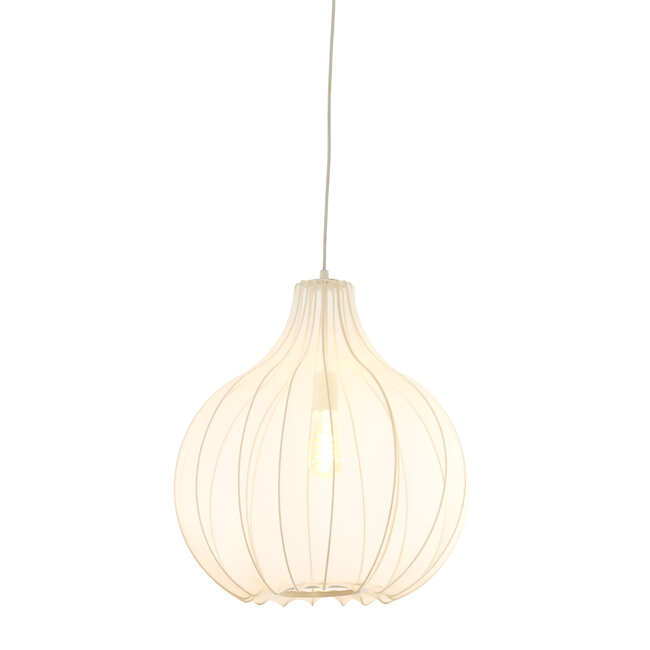 Hanglamp Ø50x53 cm ELATI zand - Gratis thuisbezorgd - De Woon Winkel