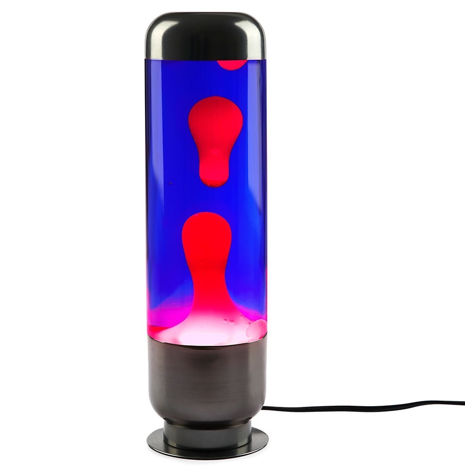 Lavalamp capsule paars/rood - De Woon Winkel