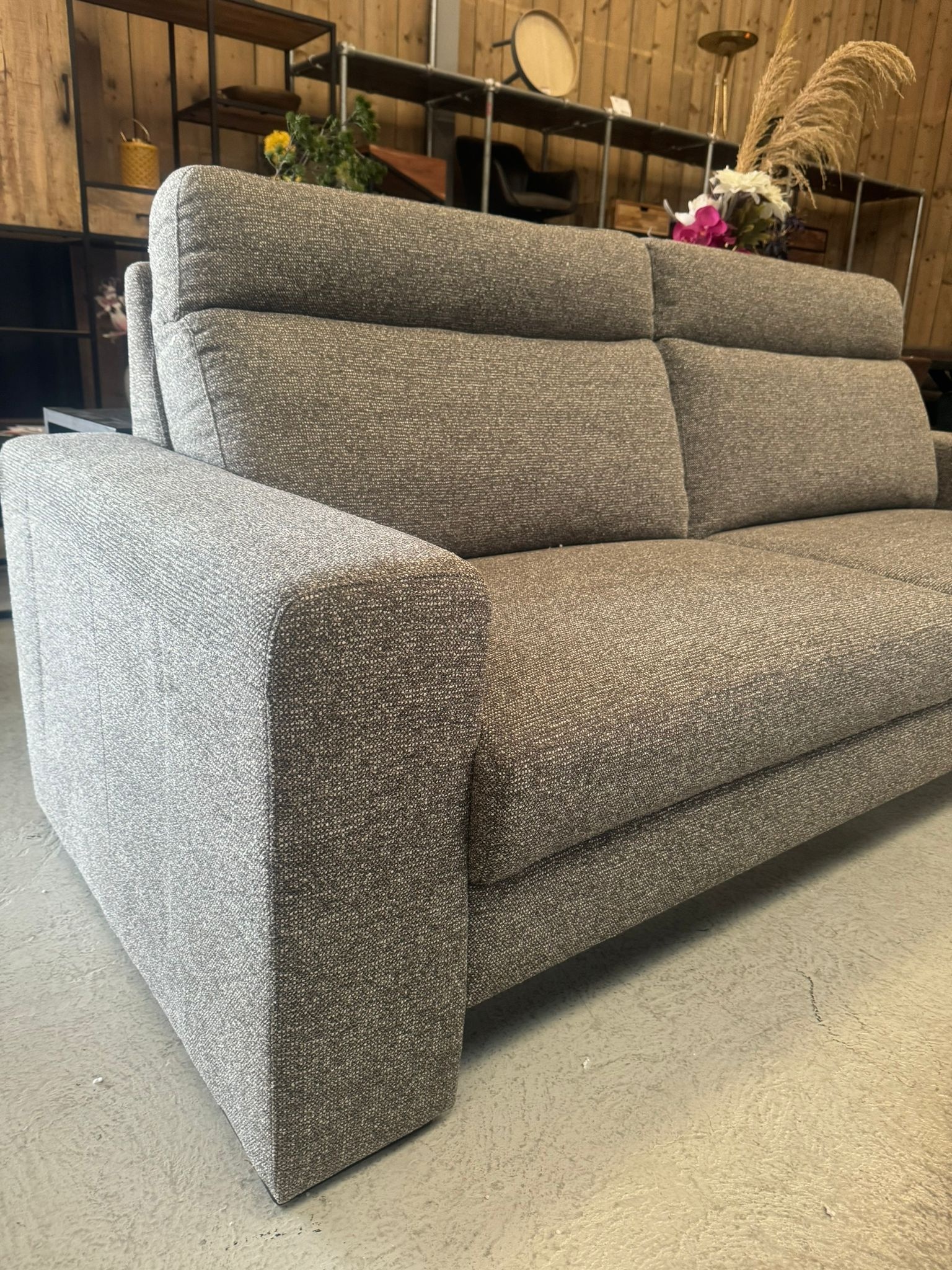 Bank Marseille 3 zits Sherlock taupe, hoge rugleu- Gratis thuisbezorgd ...