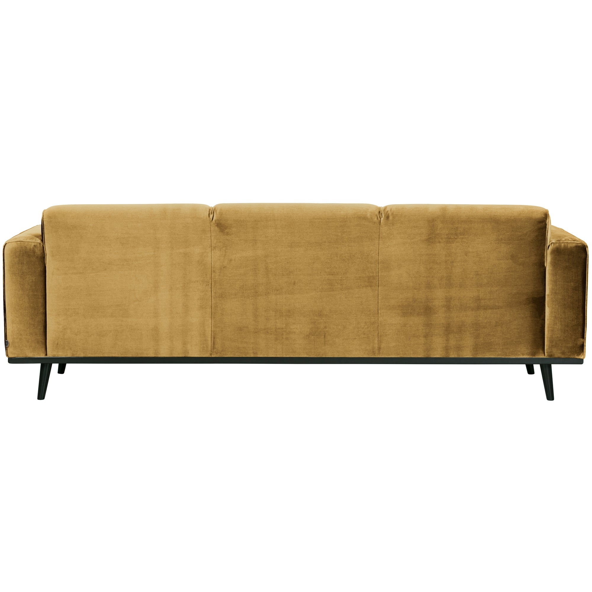 Statement 3-zits bank 230 cm fluweel honing geel - Gratis thuisbezorgd ...