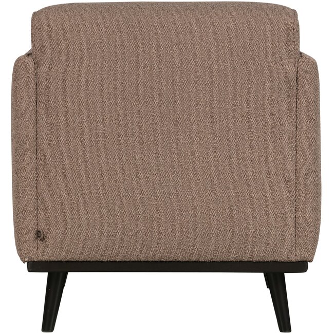 Statement fauteuil met arm bouclé nougat - Gratis thuisbezorgd - De Woon Winkel