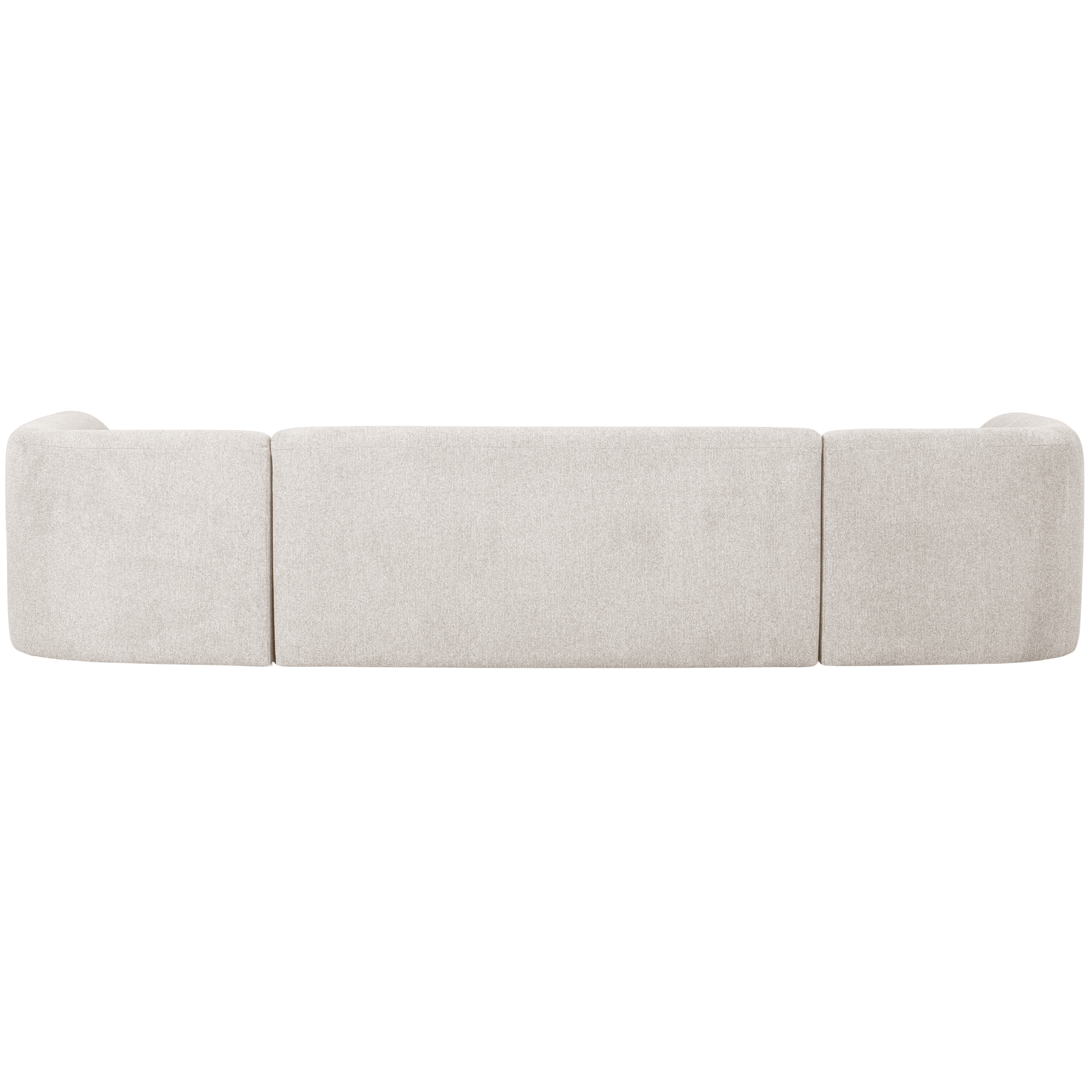 Sloping u-vorm bank pearl melange - Gratis thuisbezorgd - De Woon Winkel