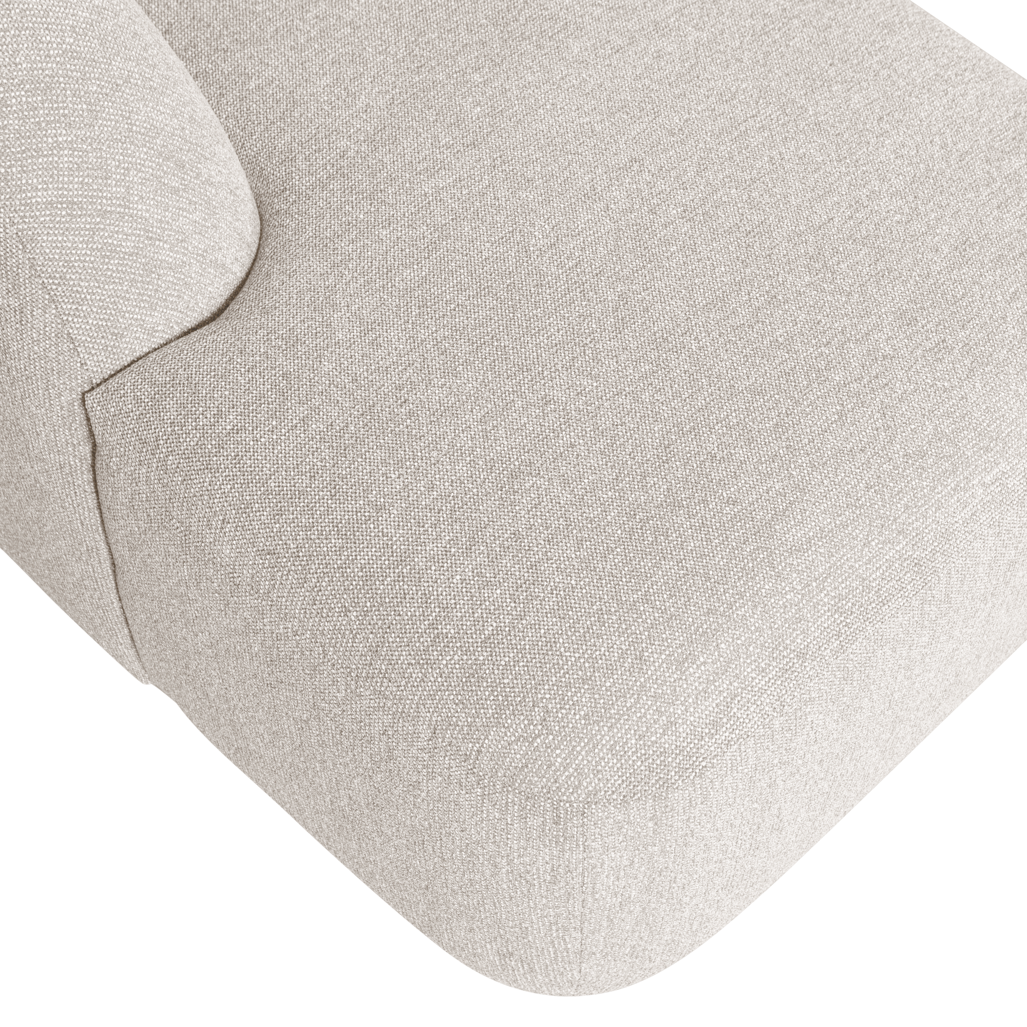 Sloping u-vorm bank pearl melange - Gratis thuisbezorgd - De Woon Winkel