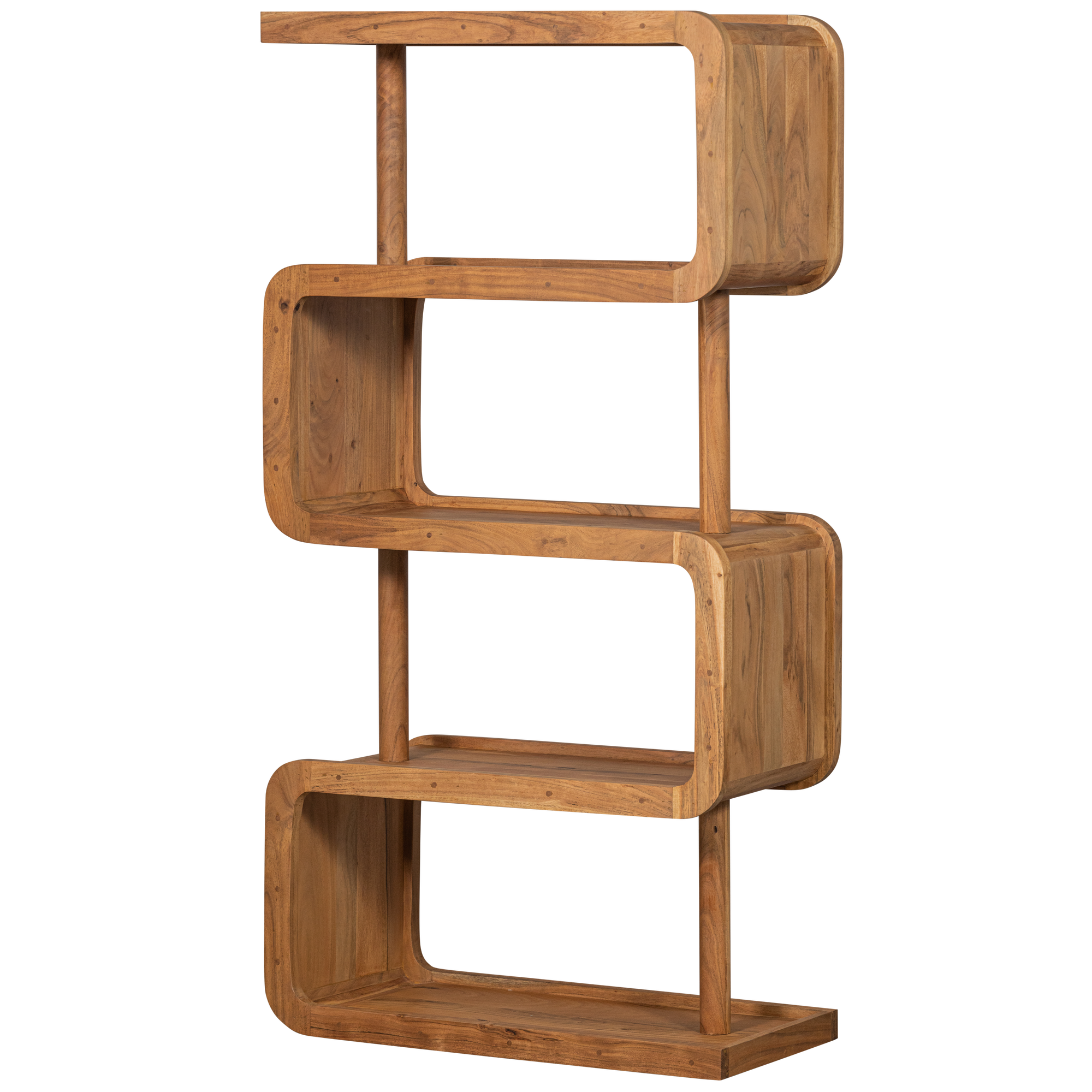 Rattle open kast hout naturel - Gratis thuisbezorgd - De Woon Winkel