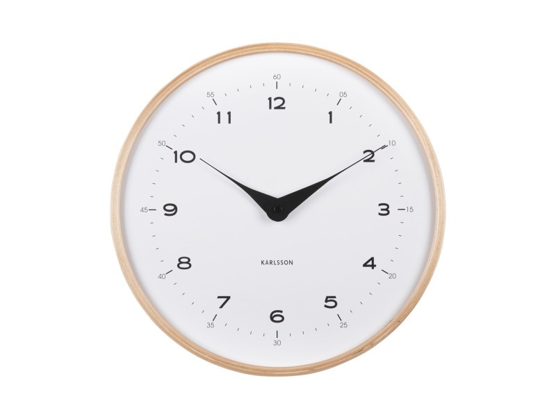Wandklok Osado Dome wit - De Woon Winkel