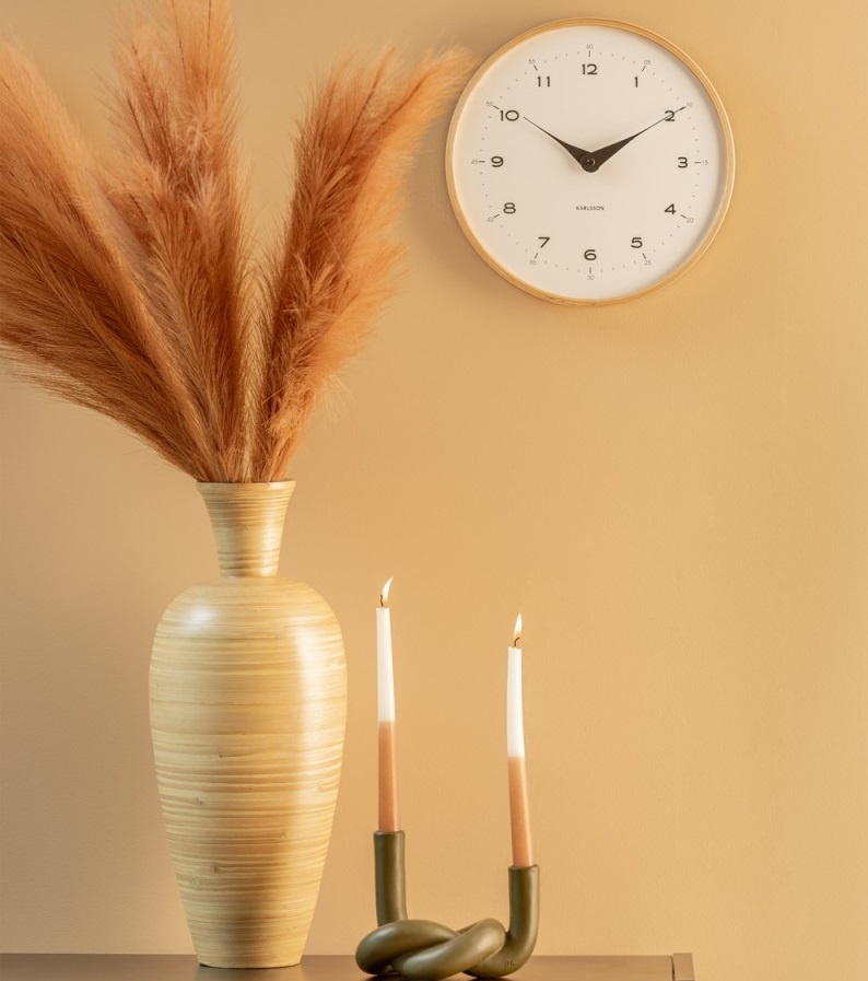 Wandklok Osado Dome wit - De Woon Winkel
