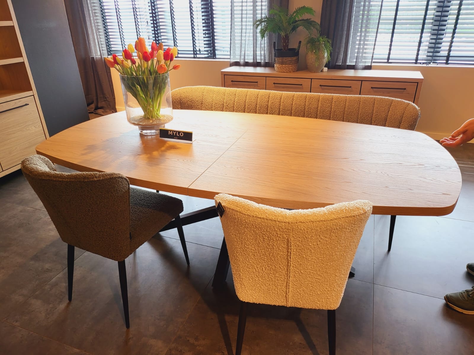 Eettafel Mylo Deens Ovaal Lamulux uitschuifbaar - Diverse kleuren en ...