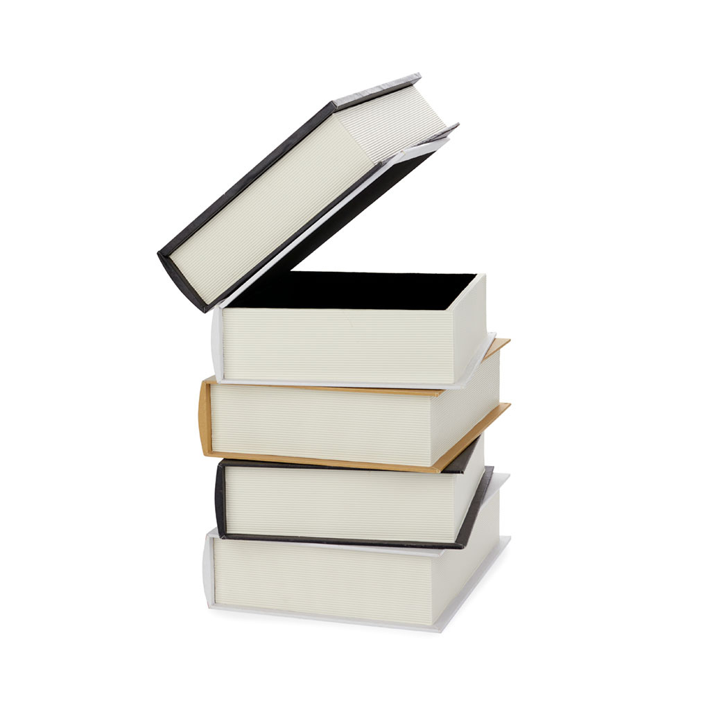 Bijzettafel Metropolitan Book Stack wood - Gratis bezorgd - De Woon Winkel