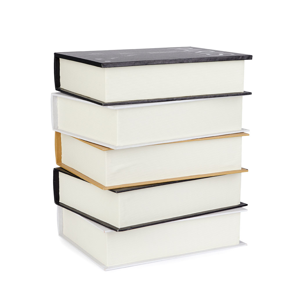 Bijzettafel Metropolitan Book Stack wood - Gratis bezorgd - De Woon Winkel