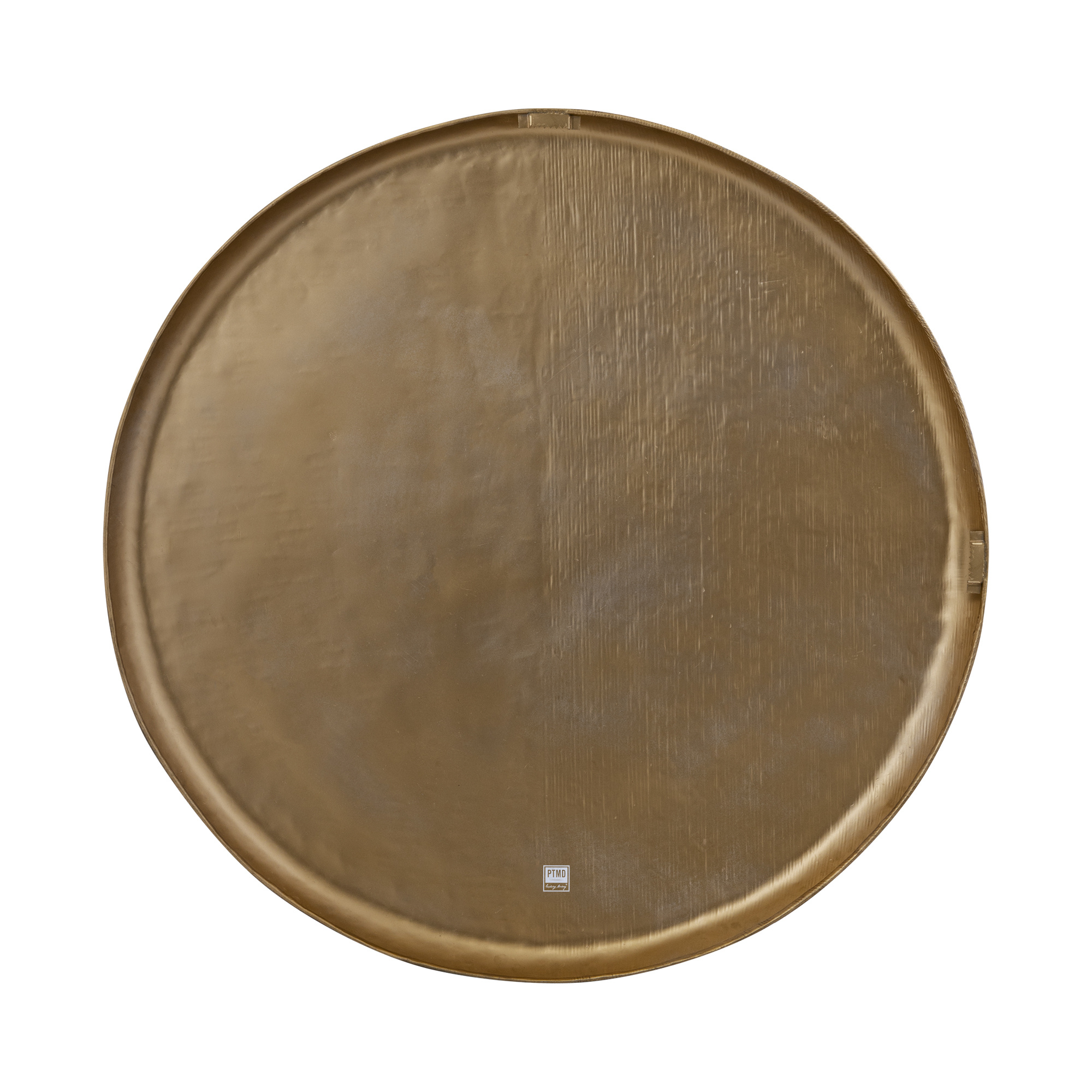 Wandornament Jowad Antiek Goud geribbed L - Gratis bezorgd - De Woon Winkel