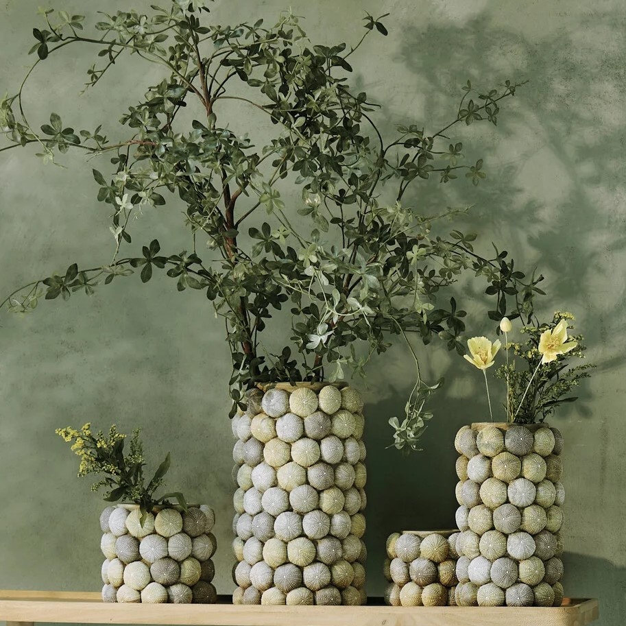 Vaas deco Ø19X32,5 cm ZEEËGEL groen - Gratis thuisbezorging - De Woon ...