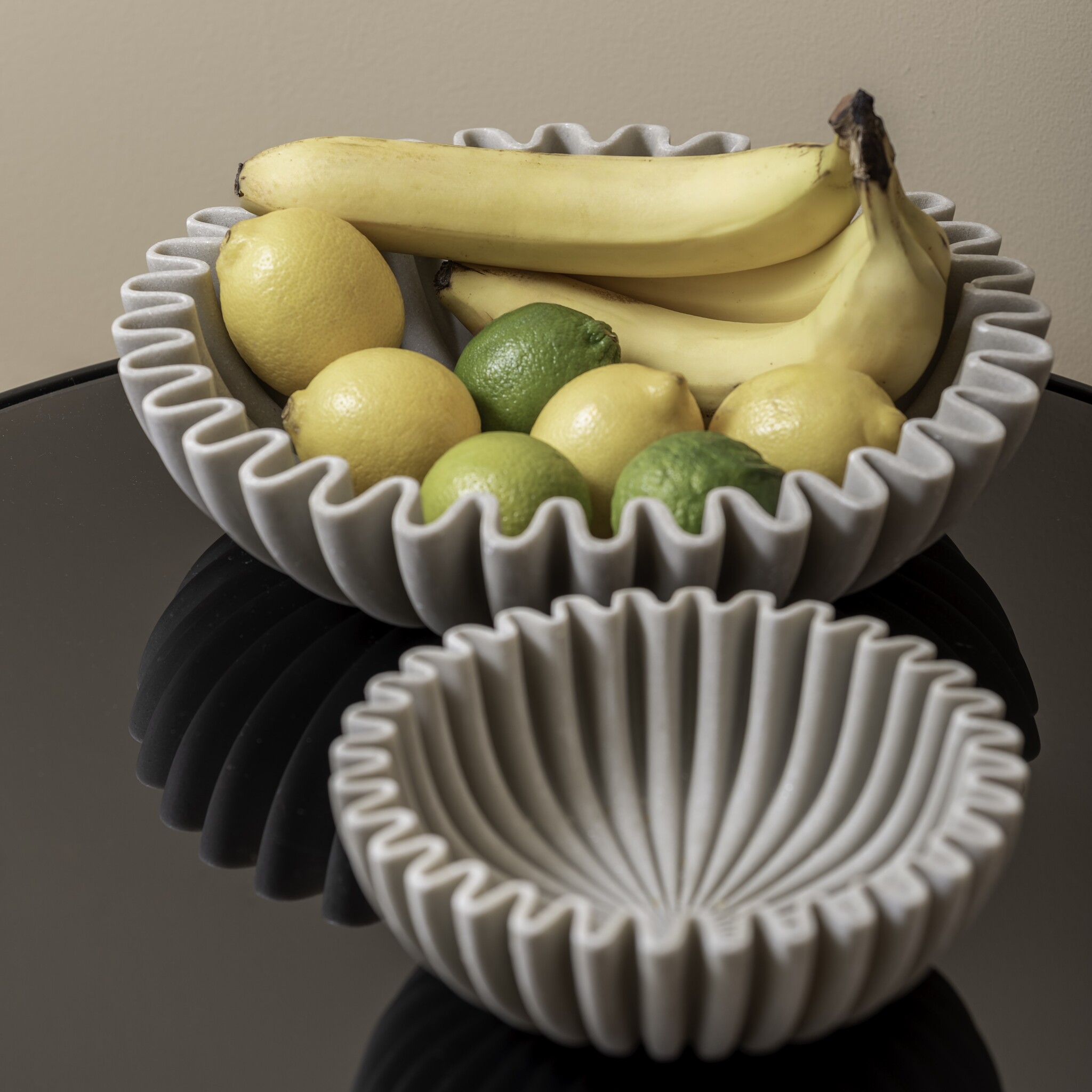 Schaal Wave groot licht grijs - Gratis thuisbezorgd - De Woon Winkel