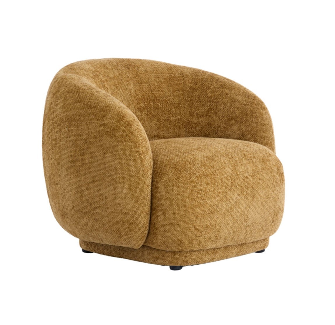 Stoel 93x87x73 cm OVITO okergeel - Gratis thuisbezorgd - De Woon Winkel