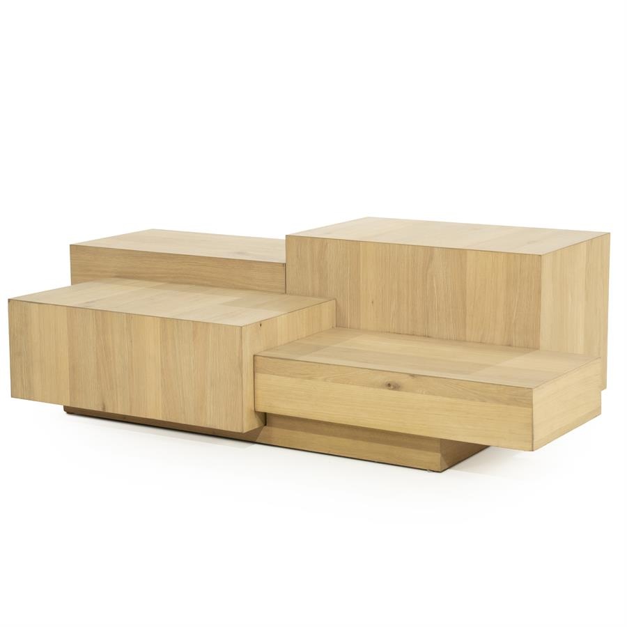 Salontafel Quinten rechthoekig - naturel - Gratis thuisbezorgd - De ...