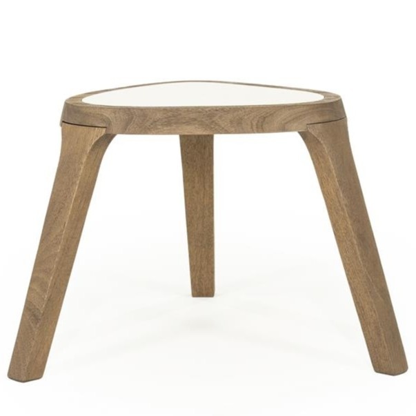 Bijzettafel Fred: Elegantie van Mango Hout & Botticino Marmer - De Woon ...